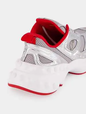 CHRISTIAN LOUBOUTIN So Flo Running Sneakers - Silver