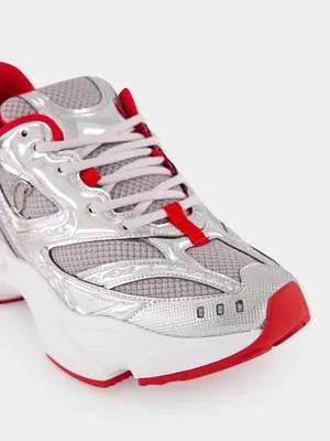 CHRISTIAN LOUBOUTIN So Flo Running Sneakers - Silver