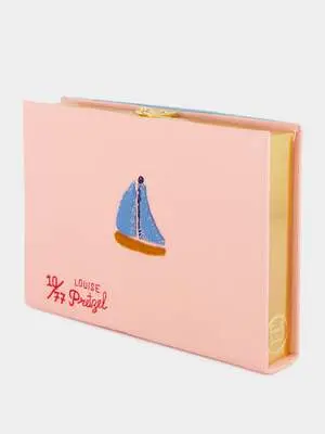 OLYMPIA LE-TAN Greetings From California Clutch - Pink