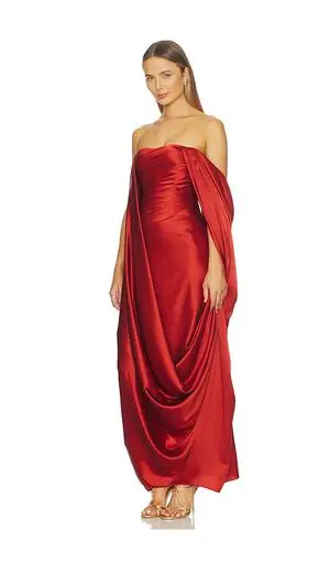 Alejandra Alonso Rojas Draped Overlay Gown
