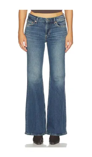 RE/DONE The Strutter Wide Leg & Flare Jean In Blue - Sonoma Indigo