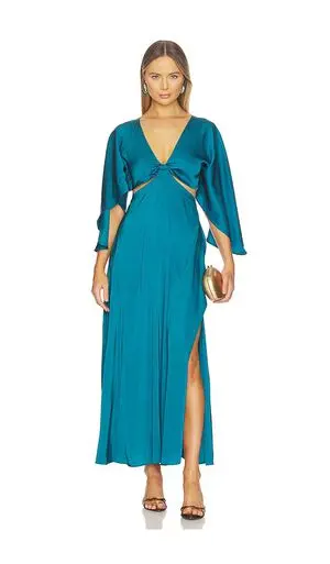 BOAMAR Avalon Dress In Teal - Emerald
