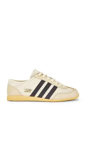 ADIDAS ORIGINALS Japan Decon Sneaker In White - Crew White  Utility Black & Orange Tint