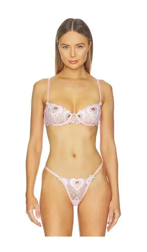 For Love & Lemons Cherub Love Underwire Bra - Pink