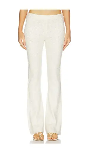 SEROYA Zadie Pants In Cream - Eggshell