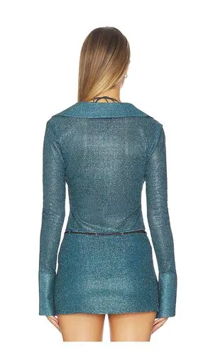 Oseree Metallic Jersey Shirt