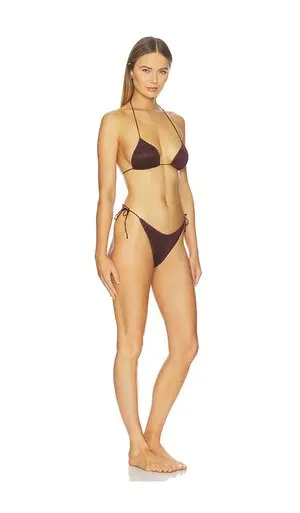 Oseree Lumiere 80s Bikini Set - Chocolate