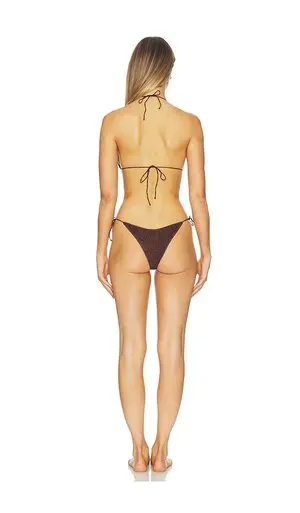 Oseree Lumiere 80s Bikini Set - Chocolate