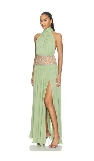 Retrofete Kreeli Halterneck Gown - Matcha
