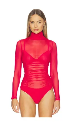 AFRM Nixie Bodysuit In Red