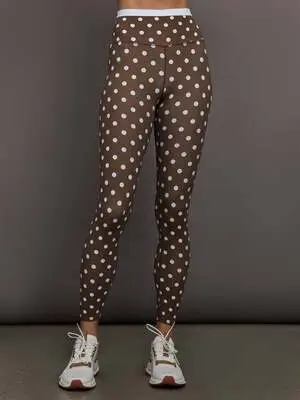 Carbon38 Polka Dot Legging In Melt - Carafe/white Polka Dot