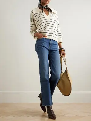 FRAME The Pixie Arrow High-rise Bootcut Jeans