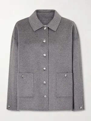 ANINE BING Luca Wool-cashmere Blend Jacket - Gray
