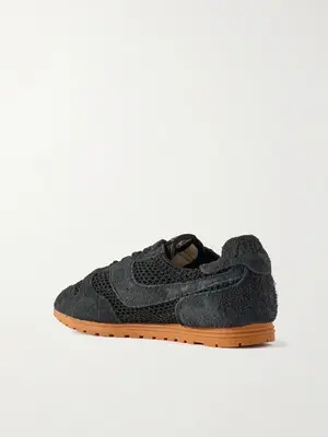 AUTRY Windspin Suede-trimmed Mesh Sneakers - Black