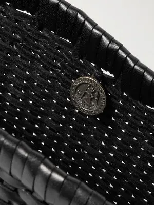 Dragon Diffusion B Weave Small Woven Leather Tote - Black