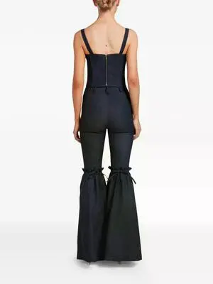 VIOLANTE NESSI Vermeer Shaped Cup Bustier Top - Blue