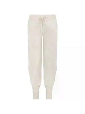 VIOLANTE NESSI Maru Buttoned Trousers - Neutrals