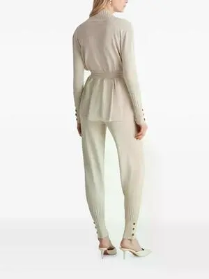 VIOLANTE NESSI Maru Buttoned Trousers - Neutrals