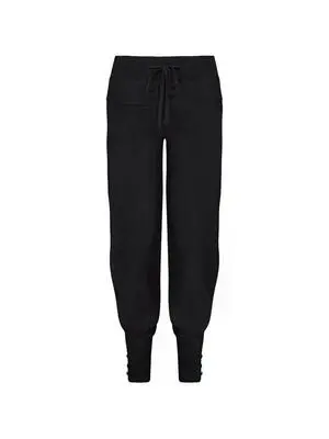 VIOLANTE NESSI Ribbed Knit Drawstring Trousers - Grey