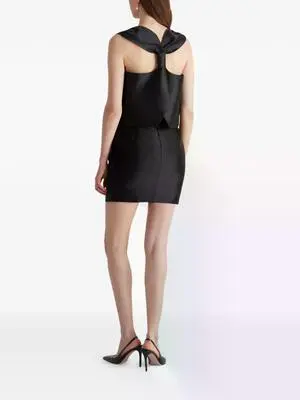 VIOLANTE NESSI Top With Bow Detail - Black