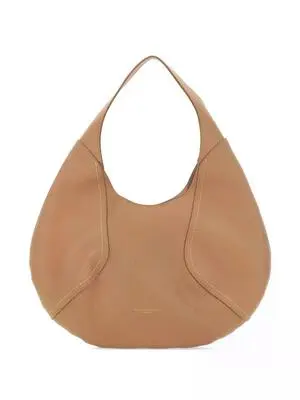 GIANNI CHIARINI Grained Stitching Shoulder Bag - Neutrals