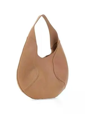 GIANNI CHIARINI Grained Stitching Shoulder Bag - Neutrals