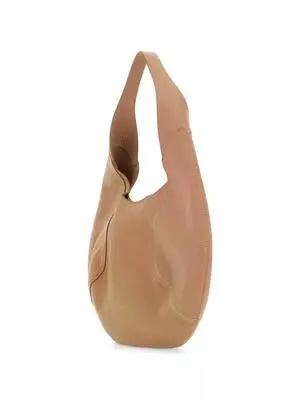 GIANNI CHIARINI Grained Stitching Shoulder Bag - Neutrals