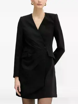 MORGAN V-neck Single-breasted Mini Dress