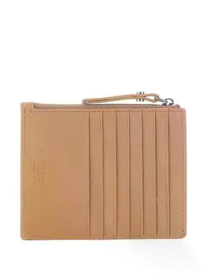 GIANNI CHIARINI Dollaro Pebbled Zip Leather Wallet