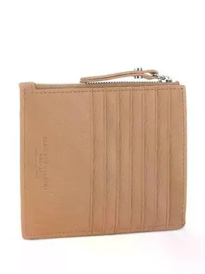 GIANNI CHIARINI Dollaro Pebbled Zip Leather Wallet
