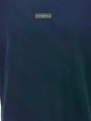 Iceberg Logo Patch Cartoon Print T-shirt