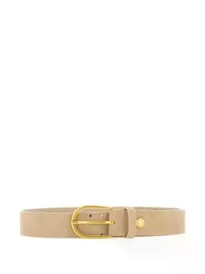 GIANNI CHIARINI Stud-embellished Buckle Belt - Neutrals