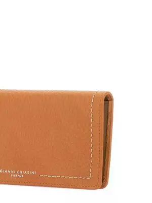 GIANNI CHIARINI Bubble Leather Wallet - Orange