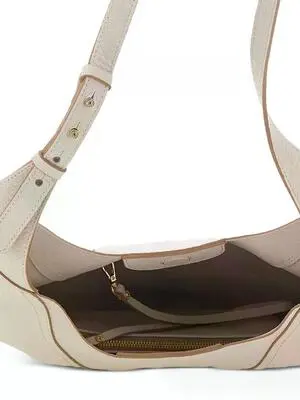 GIANNI CHIARINI Juno Grained-leather Shoulder Bag - Neutrals