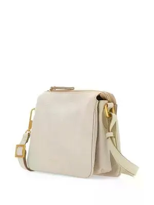 GIANNI CHIARINI Grained Shoulder Bag - Neutrals