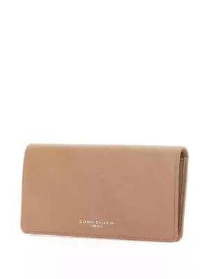 GIANNI CHIARINI Pebbled Grained Wallet - Neutrals