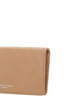 GIANNI CHIARINI Pebbled Grained Wallet - Neutrals