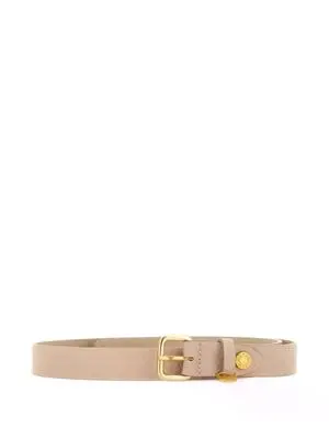 GIANNI CHIARINI Maxi-grain Leather Belt With Square Buckle