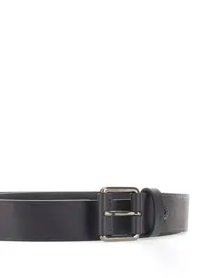 GIANNI CHIARINI Embossed Logo Leather Belt