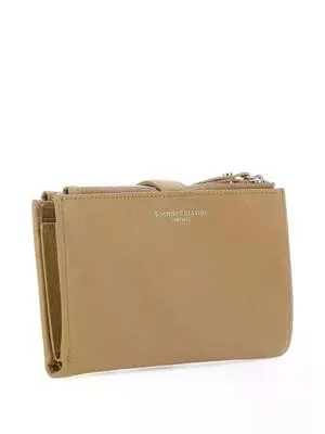 GIANNI CHIARINI Pebbled Zip Leather Wallet
