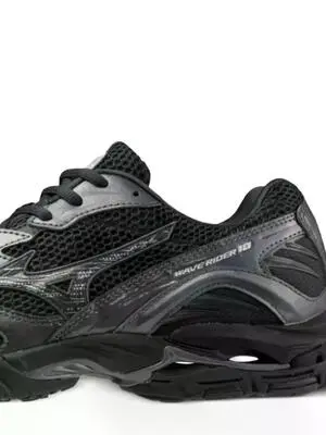 Mizuno Wave Rider Lace-up Sneakers - Black
