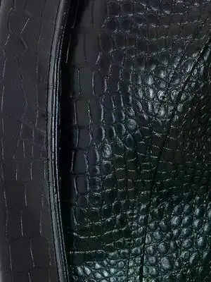 Sportmax Alligator-print Cropped Jacket - Black