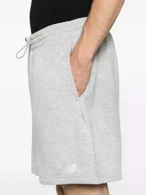 NEW BALANCE Logo-embroidered Mélange Track Shorts