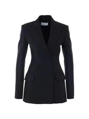 Sportmax Fate Button V-neck Blazer - Blue