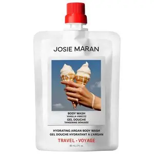 JOSIE MARAN Vanilla Vibezzz Hydrating + Cleansing Argan Refillable Body Wash Mini - One-color