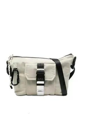 A.p.c. Buckle-strap Cross Body Bag - Grey
