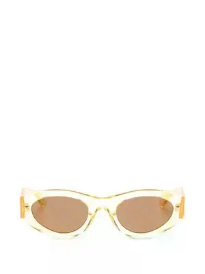 Gucci Oval-frame Sunglasses - Neutrals