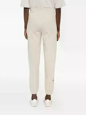 Adidas By Stella McCartney Sand Cotton Drawstring Performance Trousers