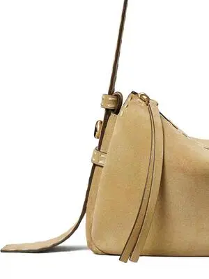 Tory Burch Romy Pick Stitch Shoulder Bag - Neutrals
