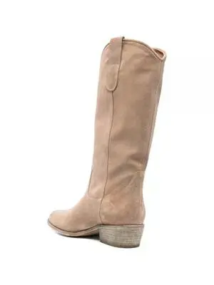 CURIOSITÈ Suede Cowboy Boots